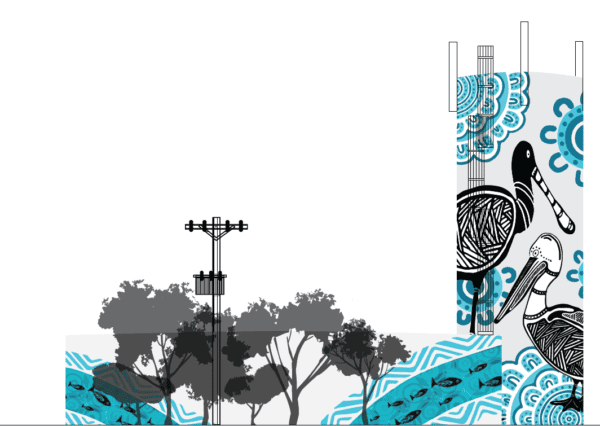 Stratford water tower to celebrate Gunaikurnai artwork | VicWater